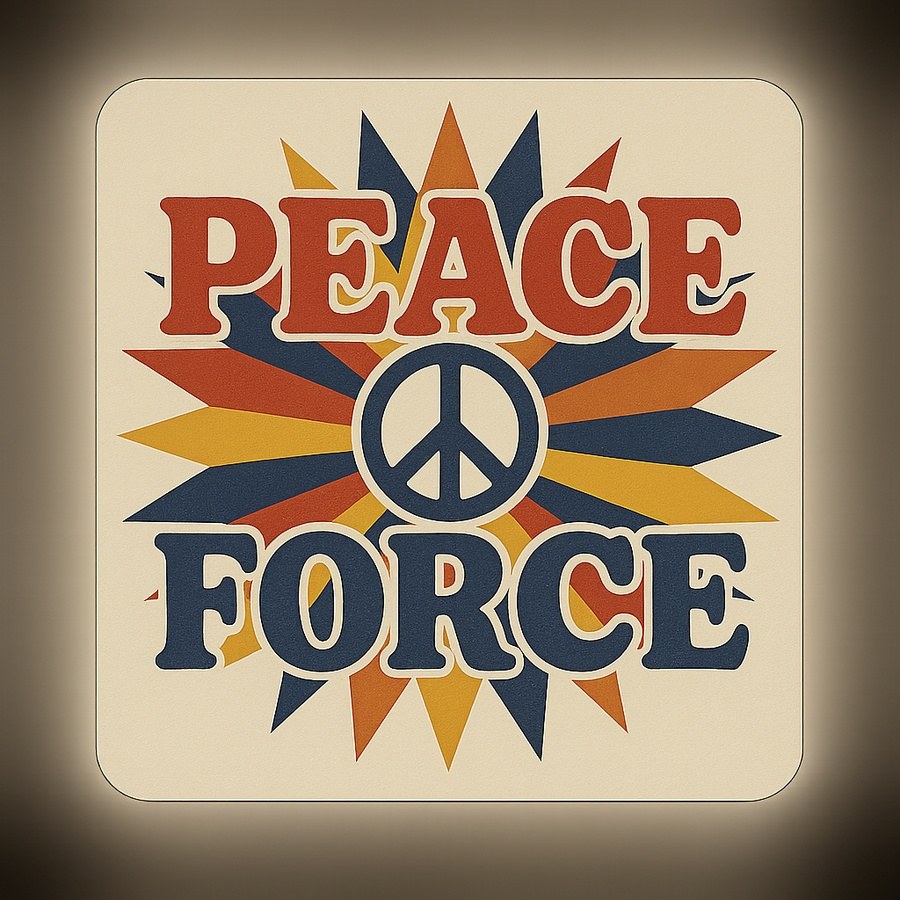 PEACE FORCE – 3×3 Glossy Sticker – Sticker Pit